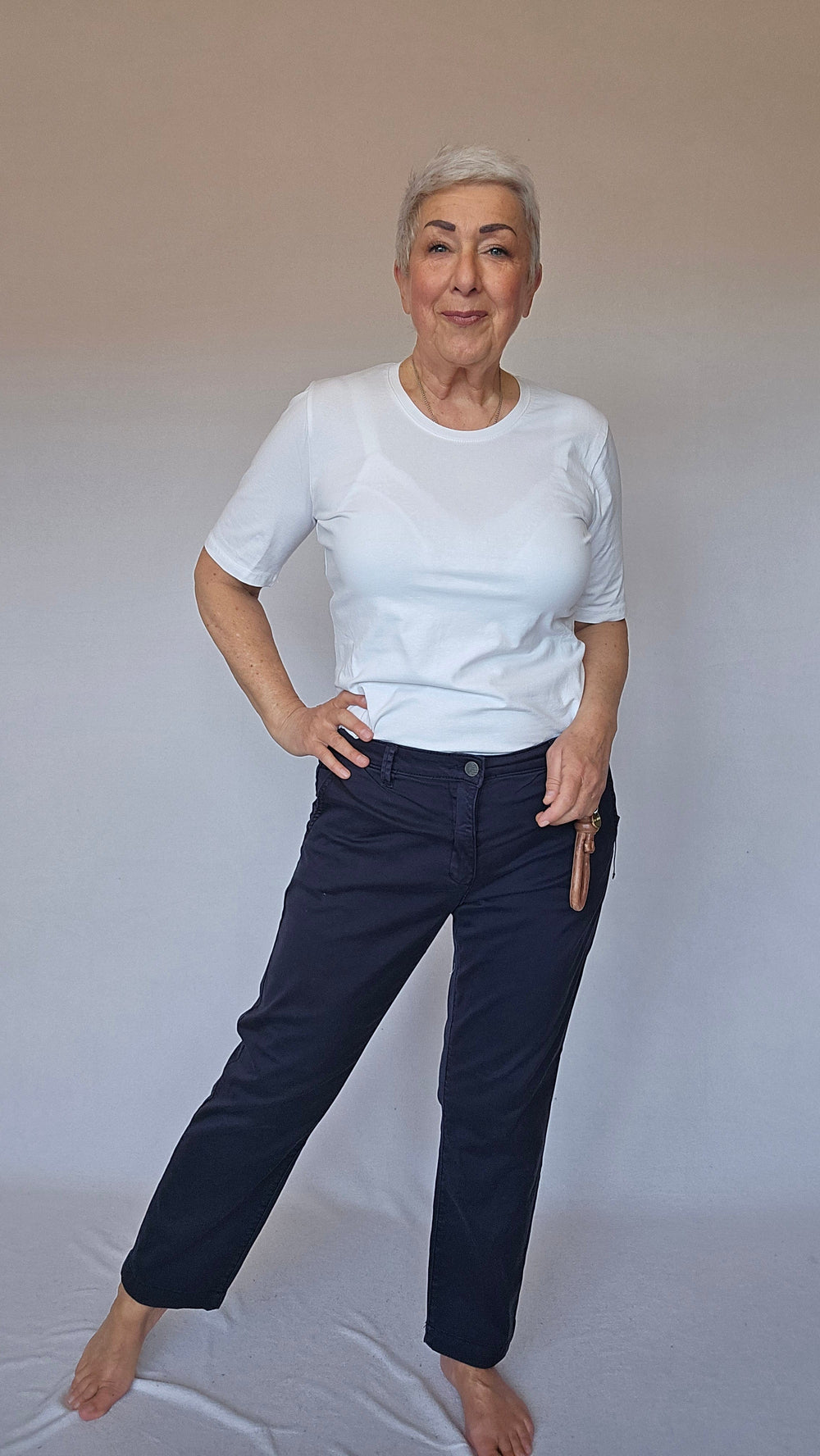 CRO- Chinos bukse i Dark Navy – Kunstkolonialen